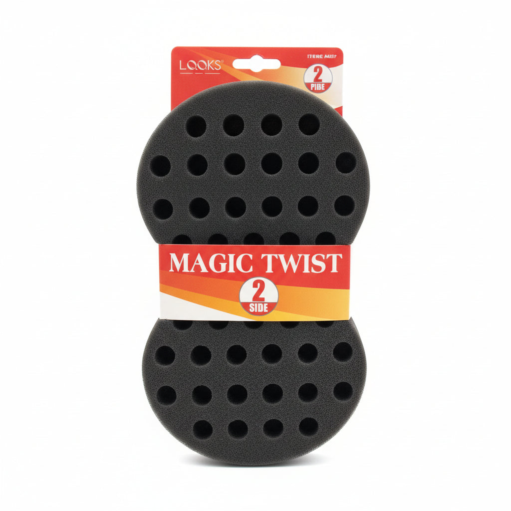 Looks Magic Twist Hair Sponge 2 side Afro Braid Style Hair Sponge Brus ...