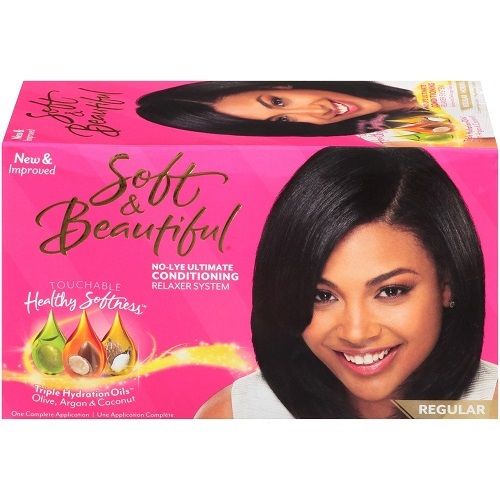 Soft & Beautiful No Lye Ultimate Conditioning Relaxer System 1 Applica ...