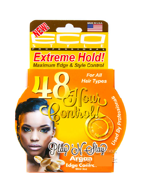 ECO STYLE PLAY 'N STAY EDGE AND STYLE CONTROL - ARGAN OIL 90ML/3OZ ...