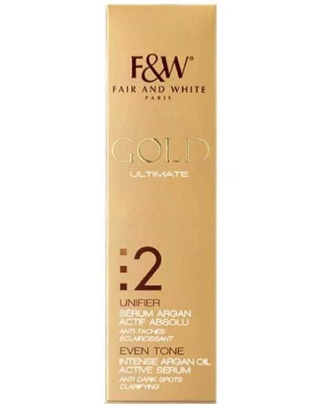 F & W Gold ultimate UNIFIER 2 Even Tone Intense Argan Oil Active Serum – Beauty Queens Cosmetics