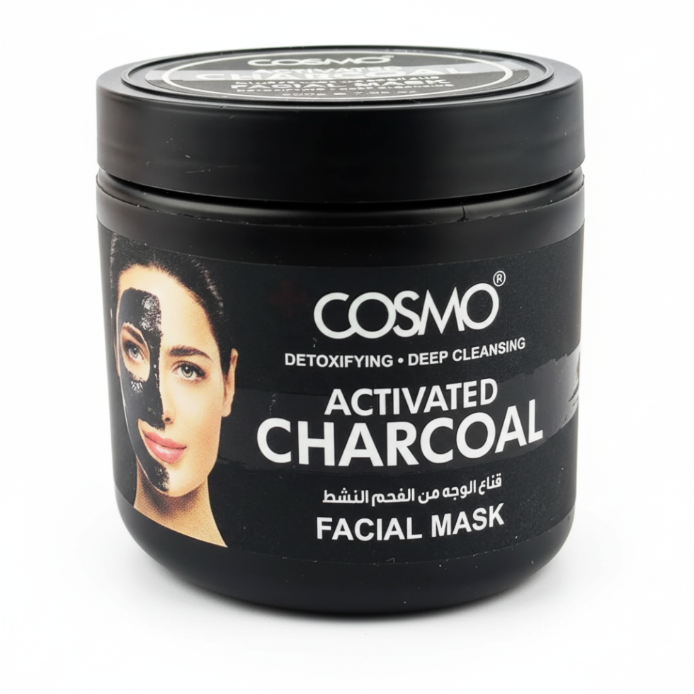 Cosmo Activated Charcoal Face Mask 200g- Deep Pore Cleansing & Blackhe ...