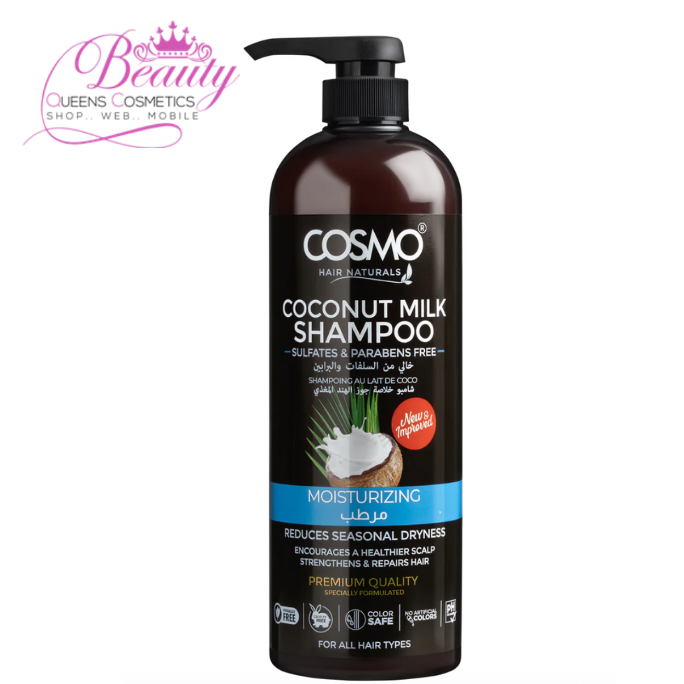 Cosmo Coconut Milk Shampoo 1000ml | Deep Hydration & Gentle Sulfate-Fr ...