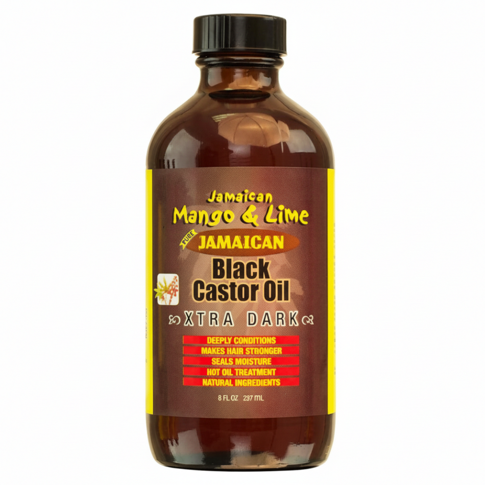 Jamaican Mango & Lime Black Castor Oil Xtra Dark – 8oz Hair Growth & S ...