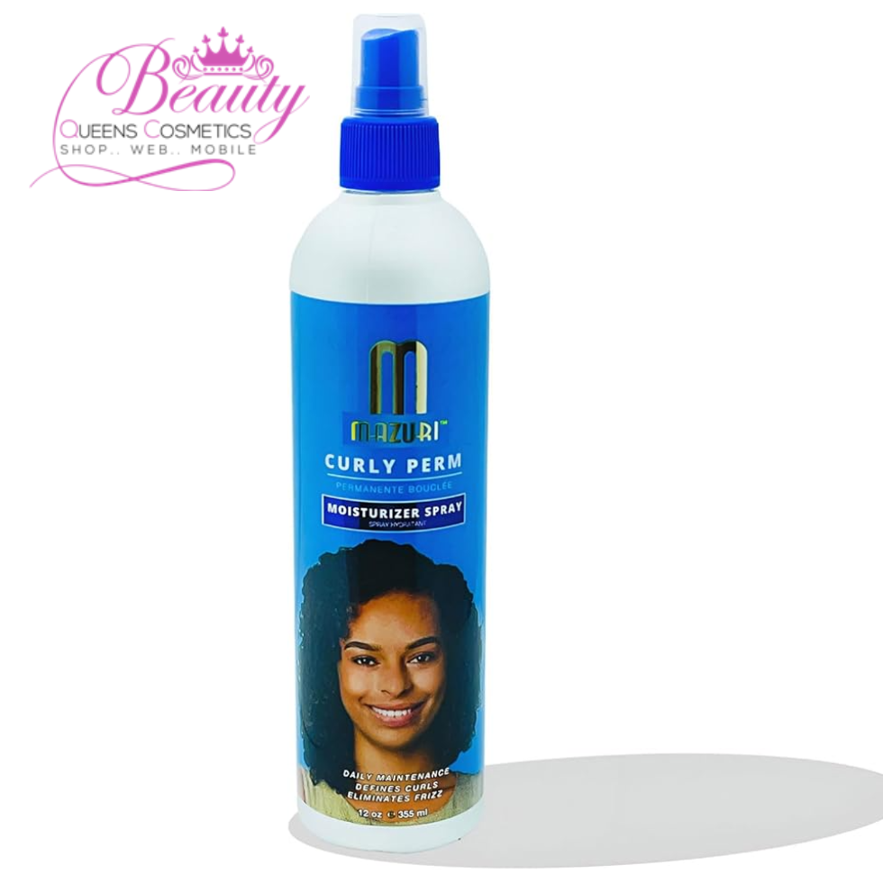 Mazuri Curly Perm Moisturizer Spray 12oz Hydrate, Define & Refresh Cur ...