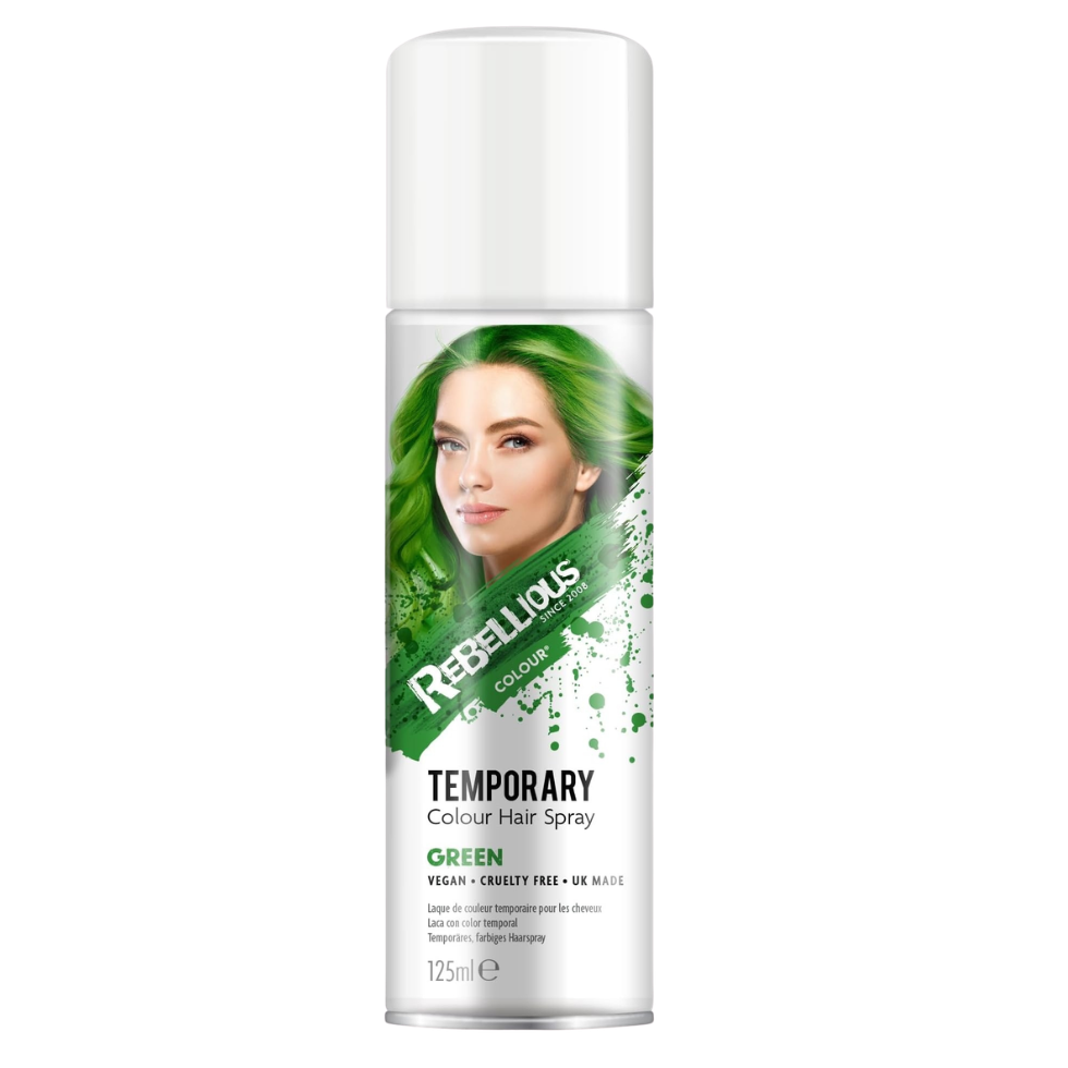 Paint Glow Green Hair Colour Spray 125ml | Temporary Wash Out Hair Col ...