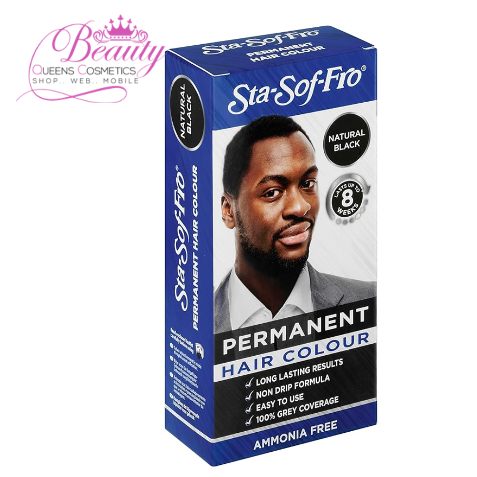 Sta-Sof-Fro for Men Permanent Hair Colour Ammonia-Free Long-Lasting Co ...