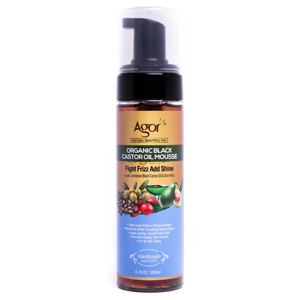 Agor Organic Black Castor oil Mousse with Jamaican black caster oil ...